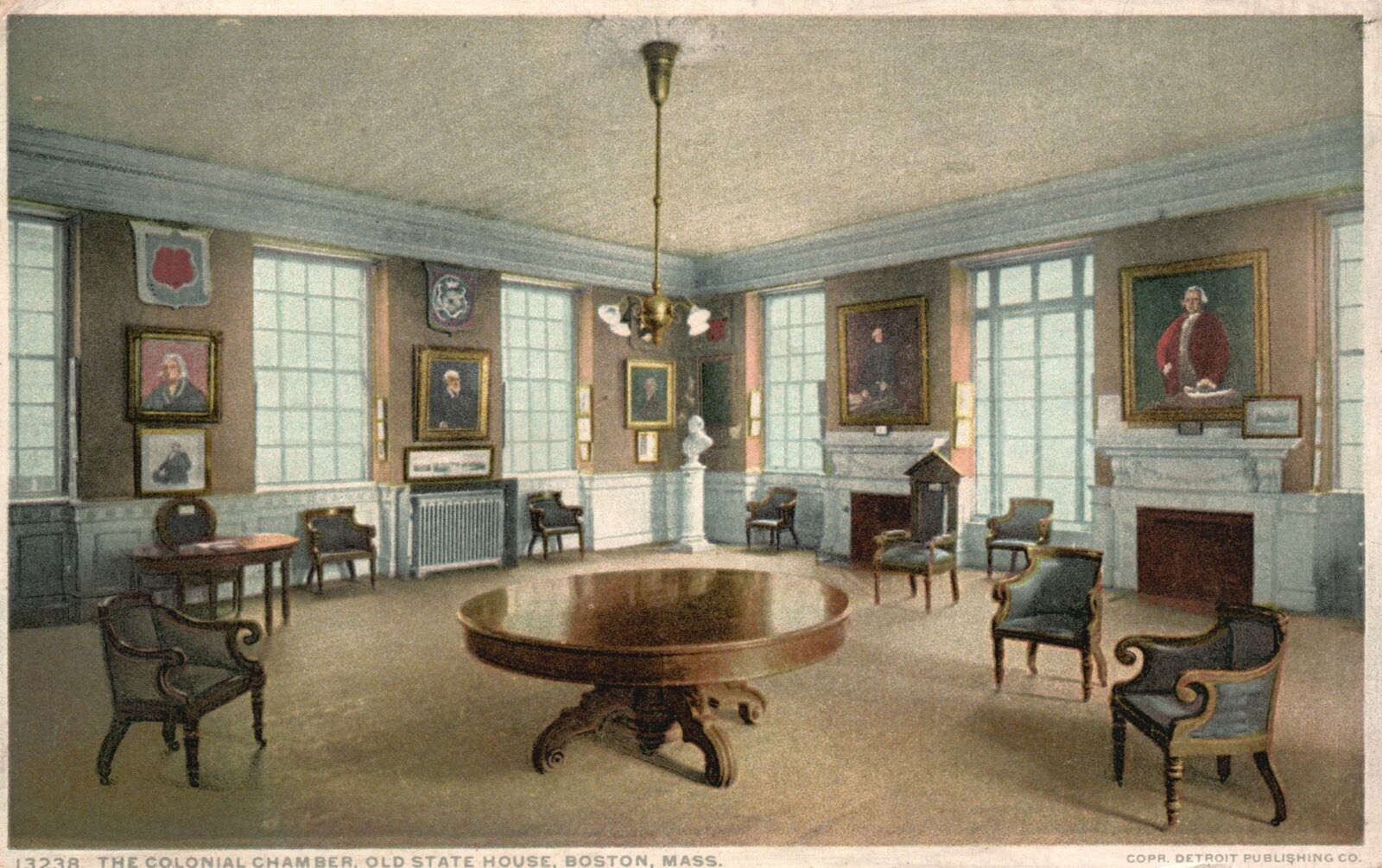Vintage Postcard 1916 The Colonial Chamber Old State House Boston ...