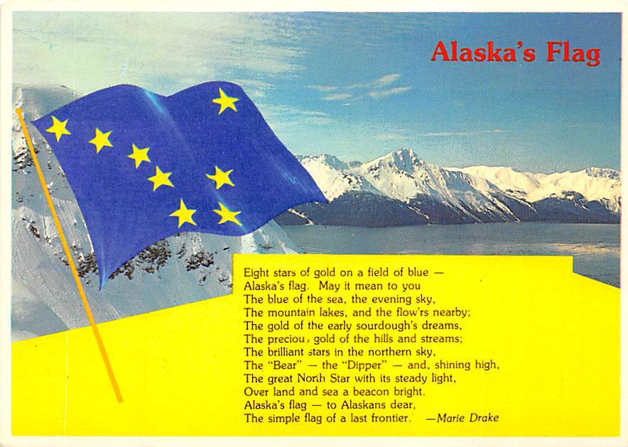 Alaska Flag Alaska Flag, The 49Th State | Topics - Other, Postcard ...
