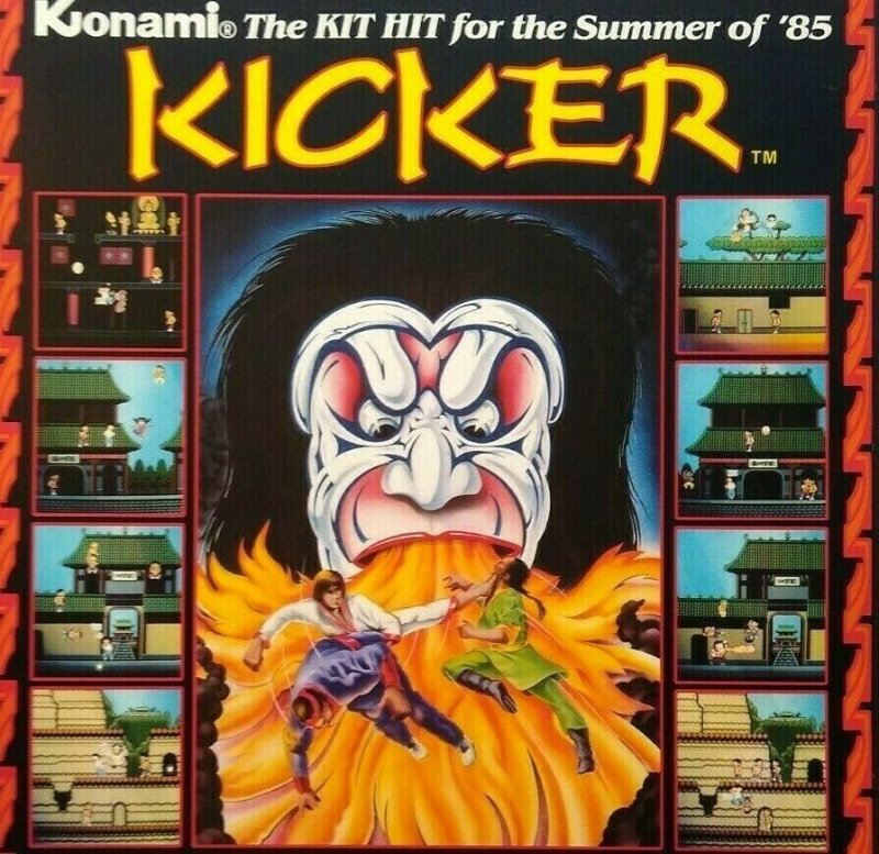 Kicker Arcade FLYER 1985 Original Video Game Art Promo Karate Fighting Retro | Ephemera - Other ...