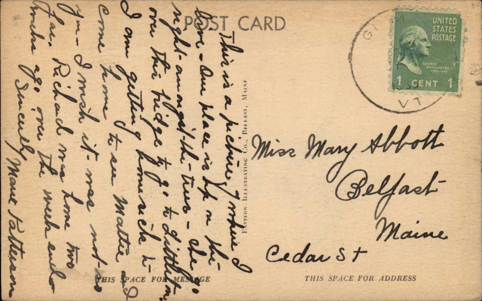 Gilman Vermont VT Bridge Bird's Eye View c1910 Vintage Postcard ...