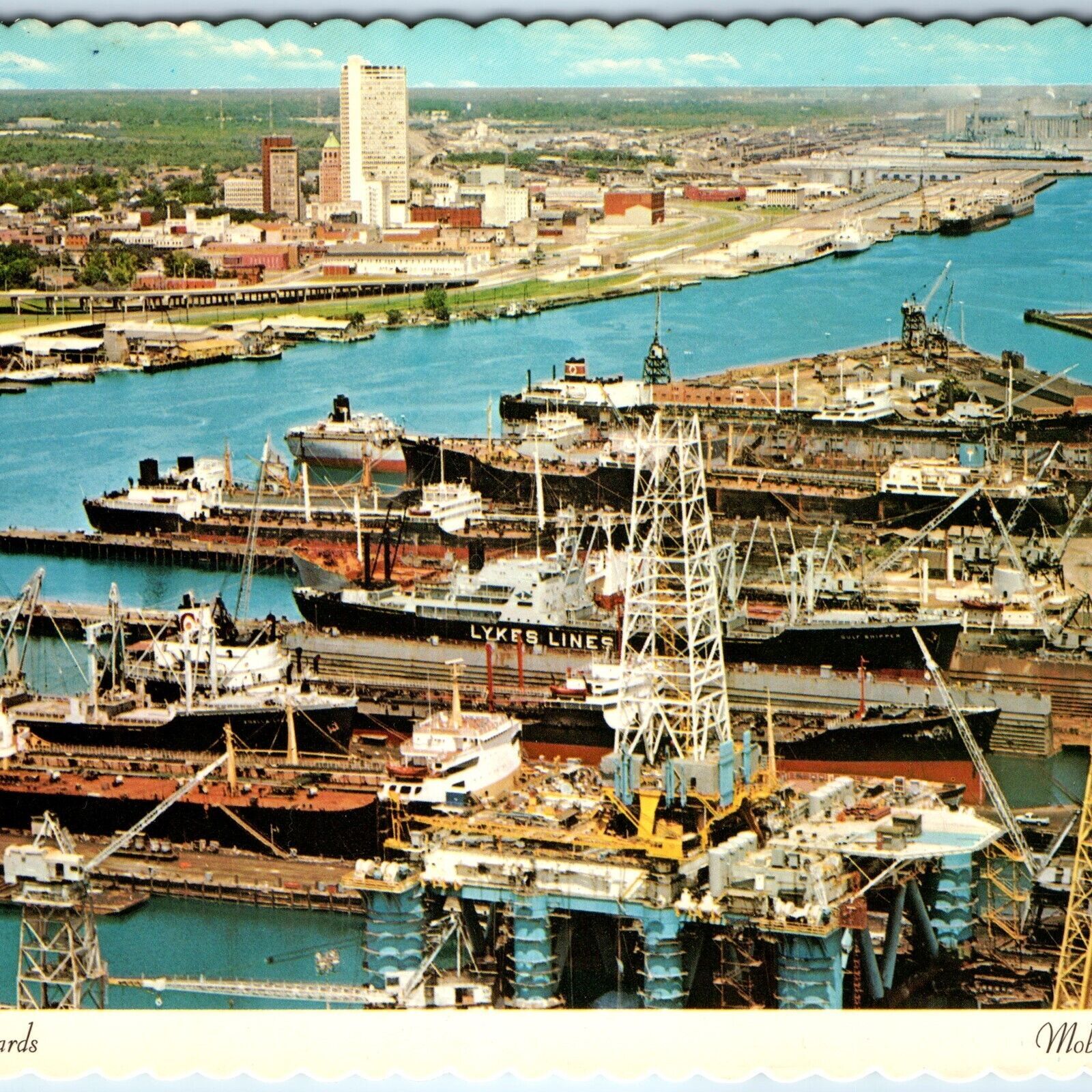 c1970s Mobile AL Shipyards Lykes Lines Tanker Ship Construction 4x6 PC ...