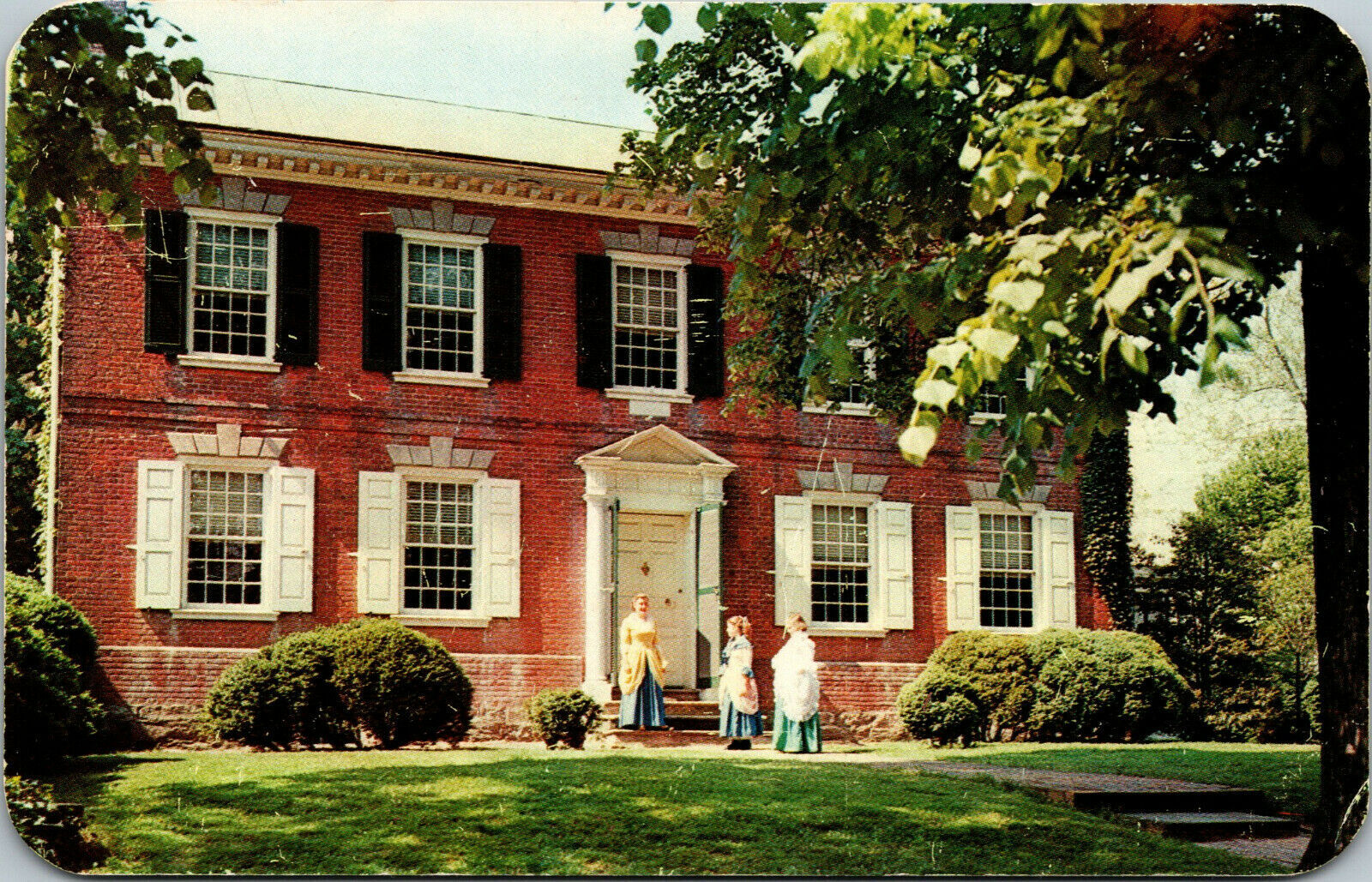 Vtg 1960s David Wilson Mansion Odessa Delaware DE Chrome Postcard ...