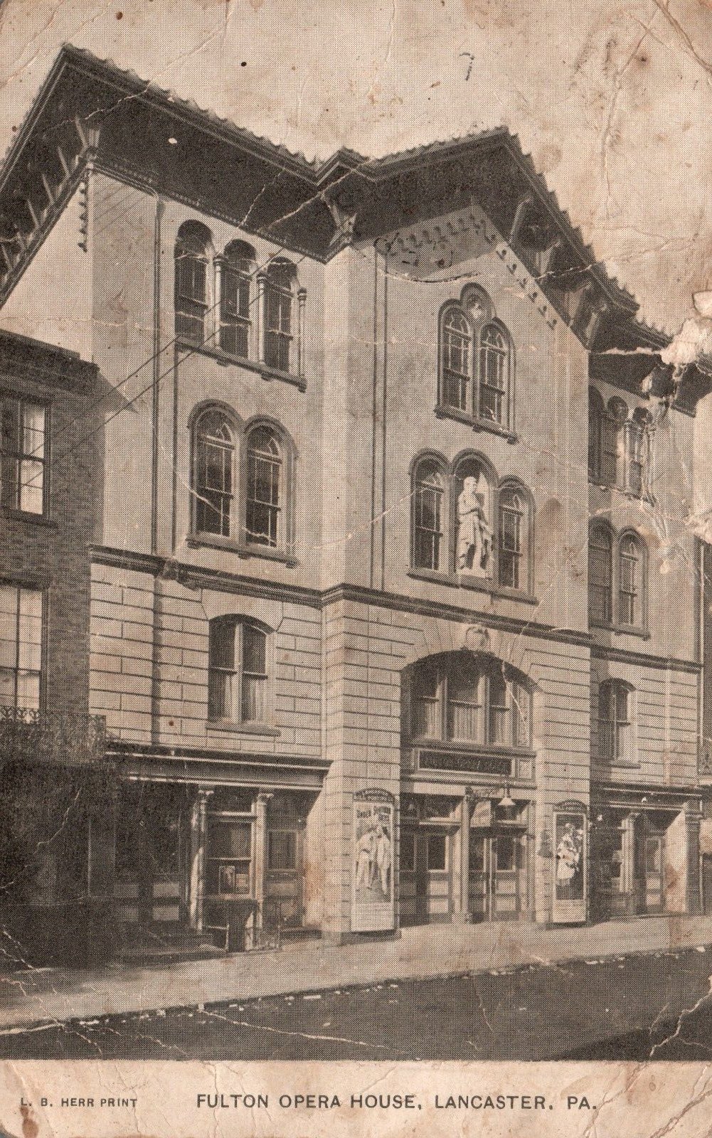 Vintage Postcard 1912 Fulton Opera House Lancaster PA Building L.B ...