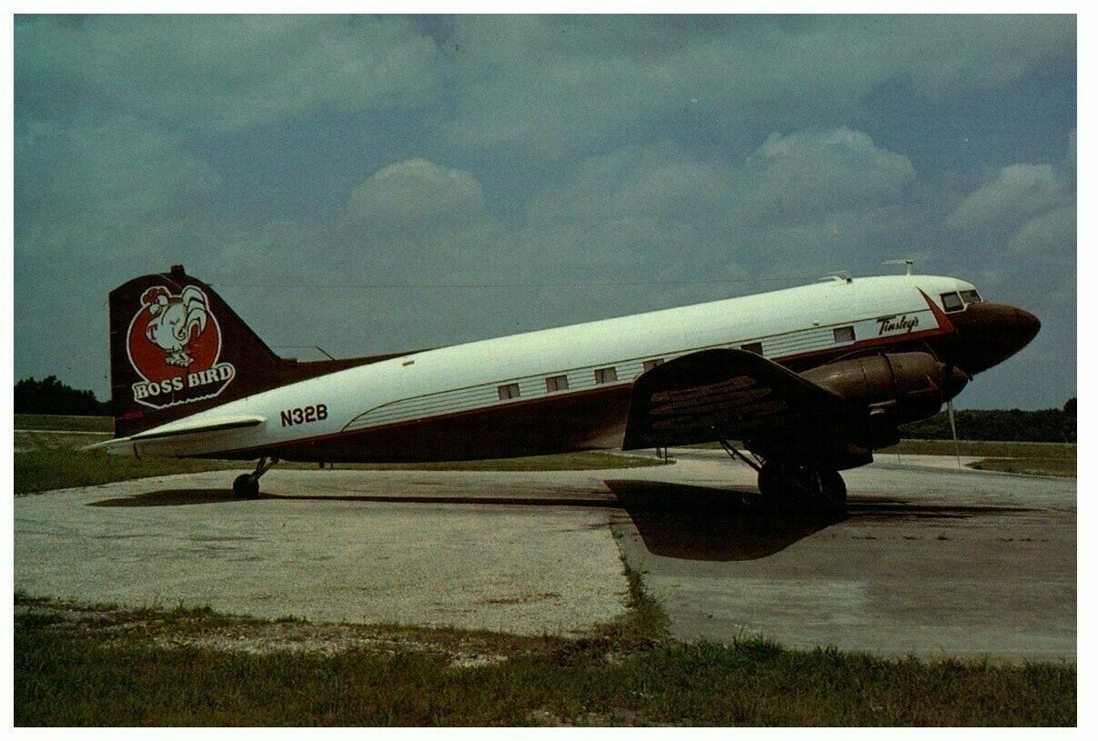 Boss Bird N32B of Tinsley Fried Chicken Airplane Postcard | Other ...