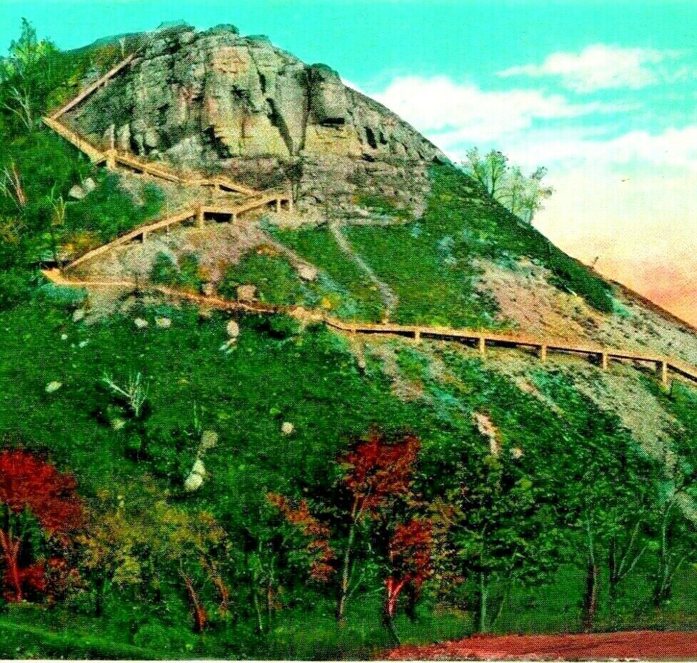 Red Wing Minnesota MN Barn's Bluff Showing Stairway 1920s UNP Postcard ...