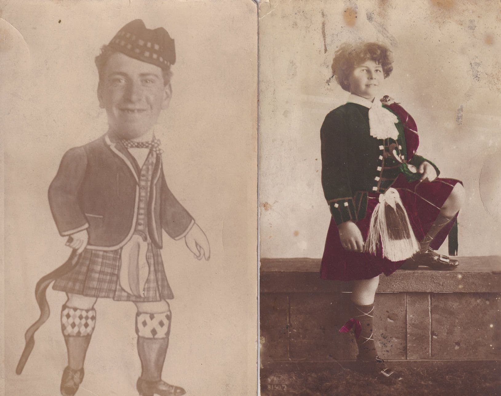 Scottish Man Missing Front Tooth Seaside Photo Booth Comic Postcard ...