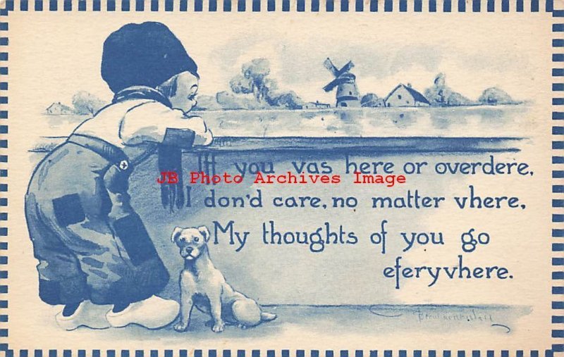 5 Bernhardt Wall Artist Signed Dutch Children Postcards | Africa ...