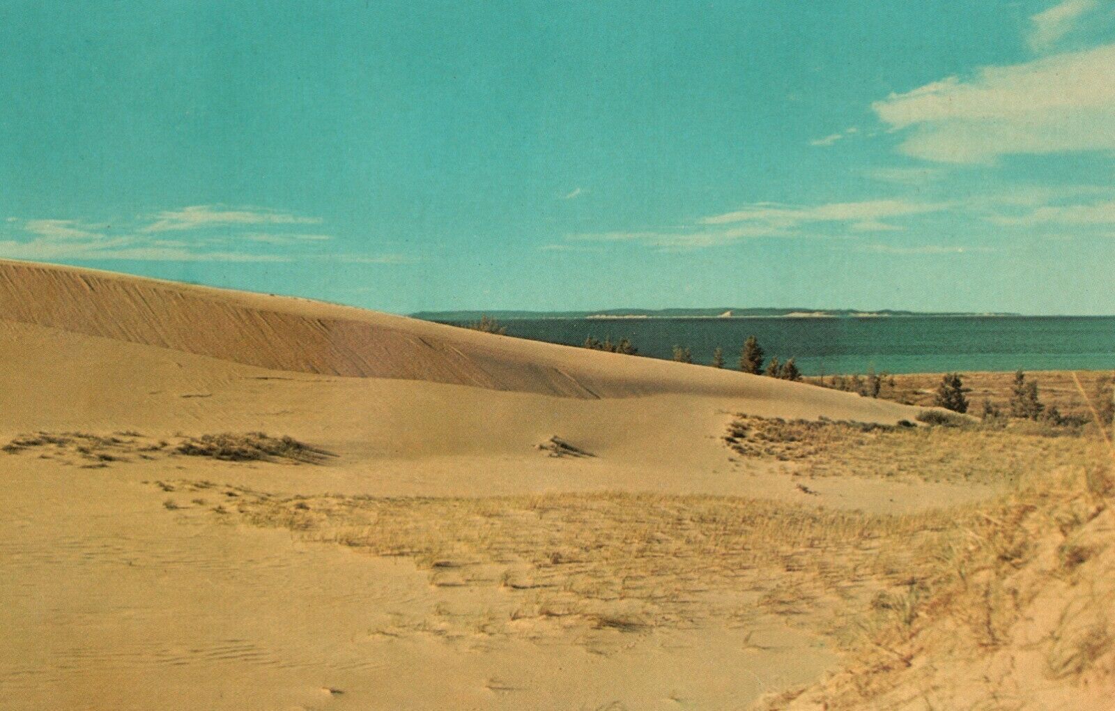 Vintage Postcard 1965 Picturesque Duneland Golden Sands Sleeping Bear ...