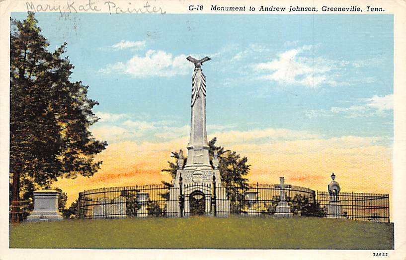 Monument of Andrew Jackson 17th President of United States Greeneville ...