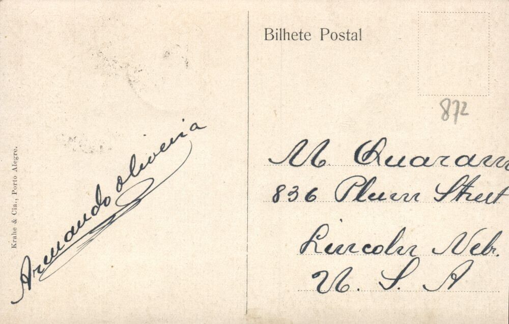 brazil, PORTO ALEGRE, Club de Regattas, Almirante Barro (1913) Postcard ...