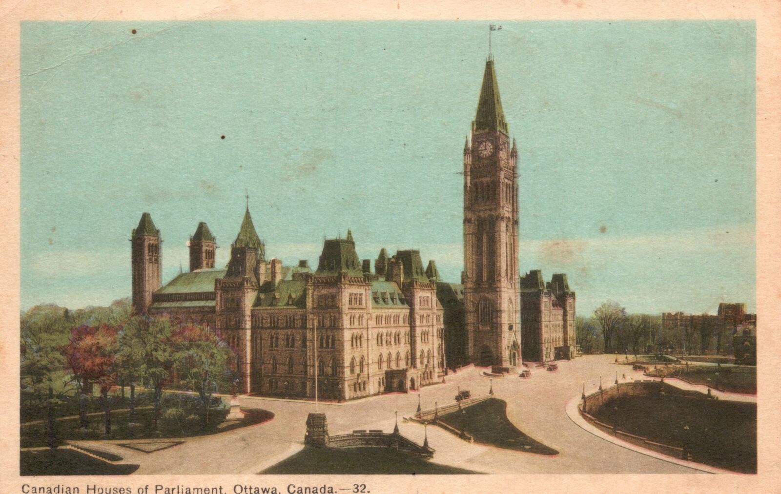Vintage Postcard 1952 Canadian Houses Parliament Building Landmark ...