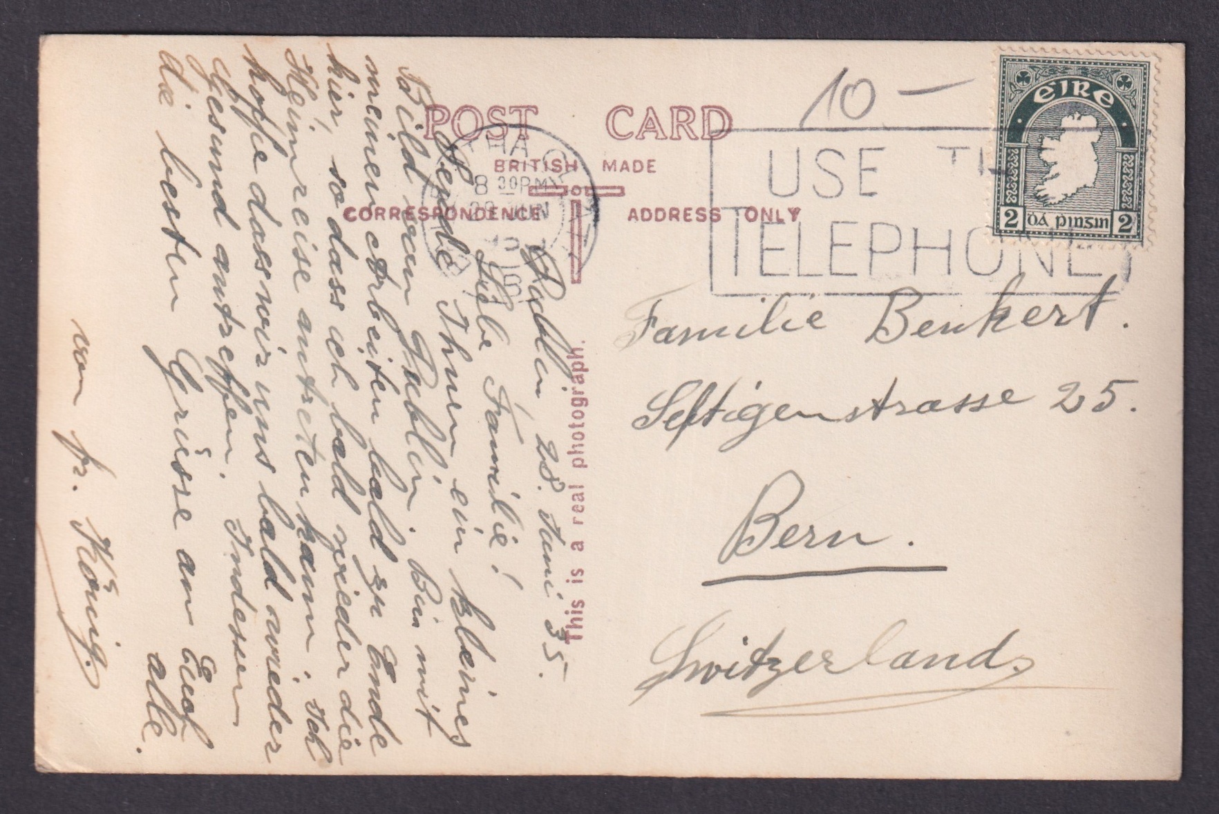 Vintage Postcard Ireland Dublin O'Connel Monument and Street 1935 ...