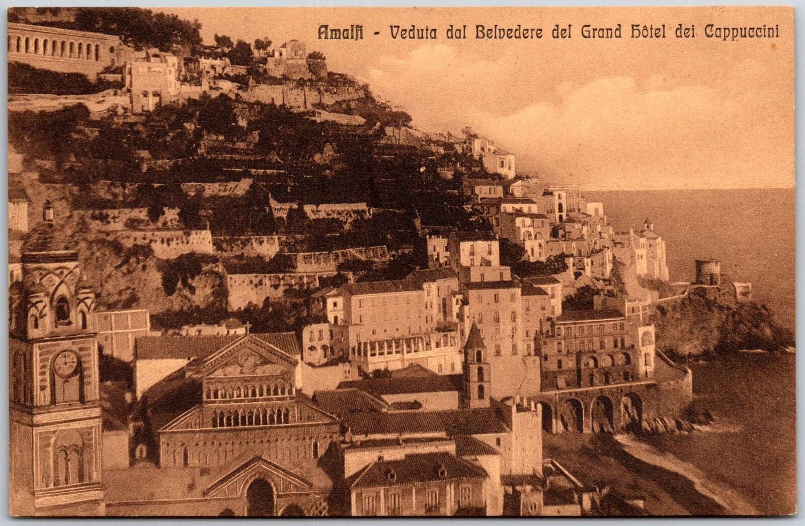 Amalfi Vedula Dal Belvedere Del Grand Hotel Dei Cappuccini Italy ...