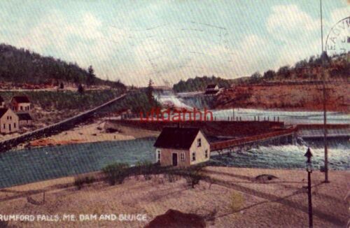 Rumford Falls, ME. DAM and Sluice 1907 | United States - Maine - Other ...