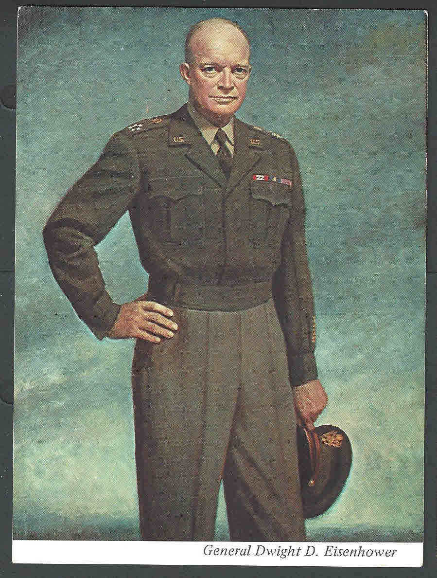 Ca 1964 PPC* Dwight D Eisenhower General Of The Army Mint 5.75" X 4.25 ...