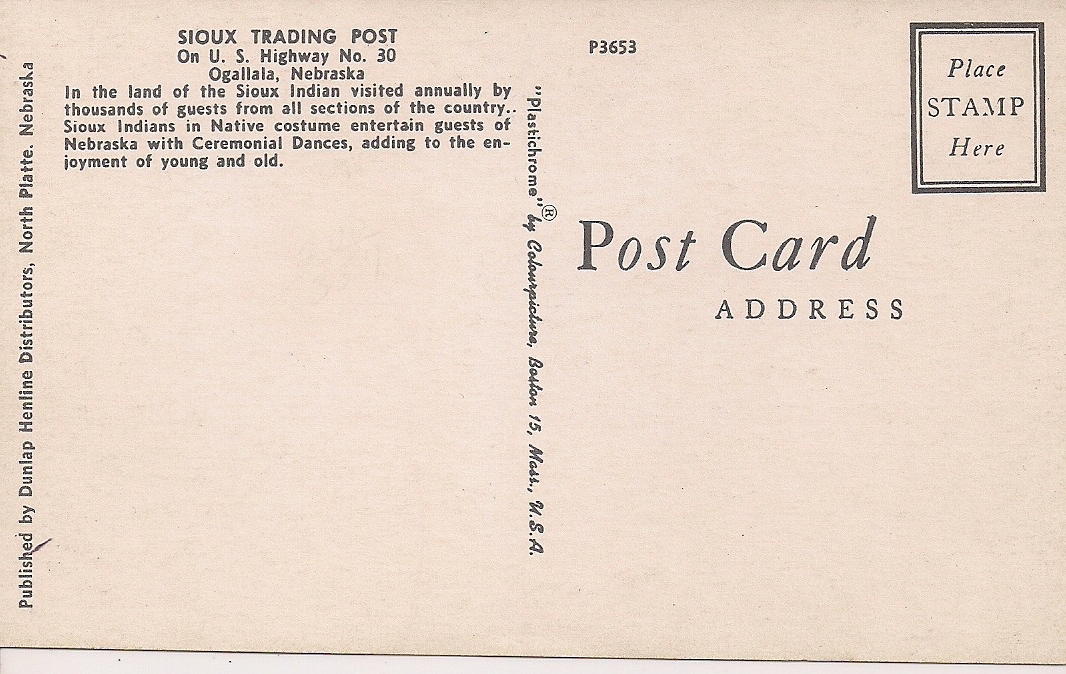 ROADSIDE AMERICANA Ogallala NE, Sioux Indian Reservation Trading Post ...