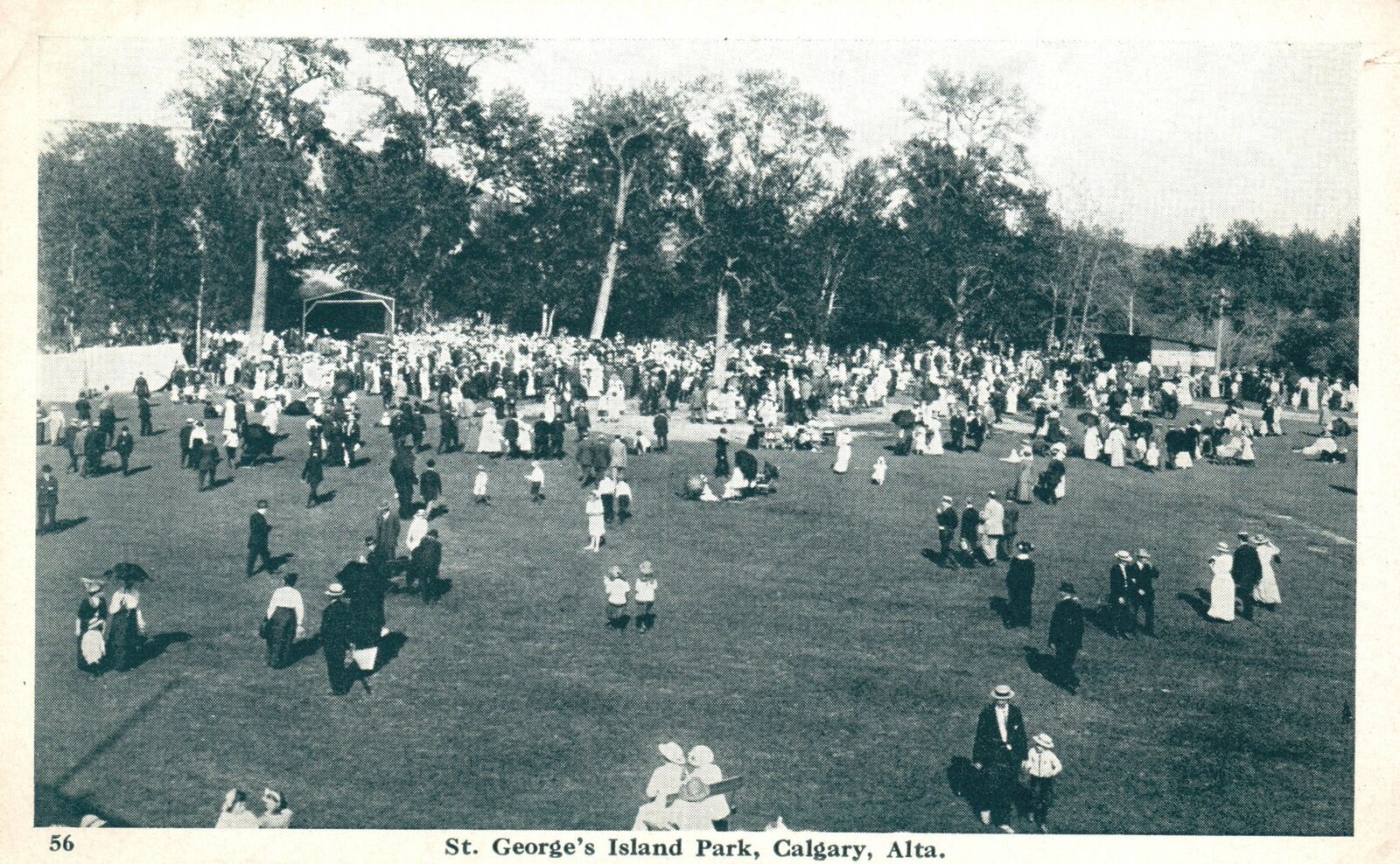 Vintage Postcard 1920's St. George's Island Park Calgary Alberta Canada ...