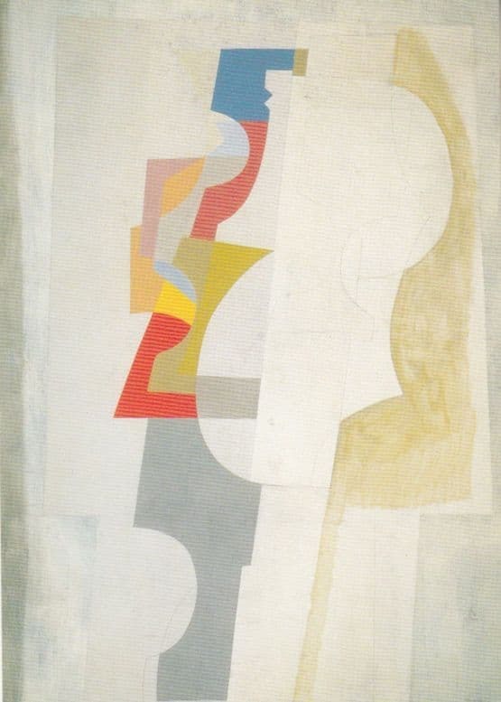 Ben Nicholson 1953 Contrapuntal Tate Gallery Painting Postcard | Topics ...