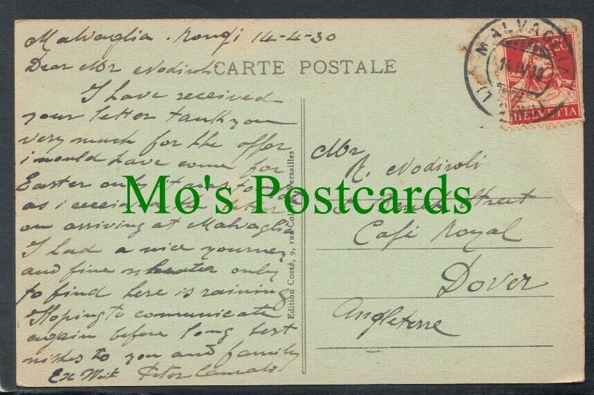 Genealogy Postcard - House History - 5 Bench Street, Cafe Royal, Dover ...