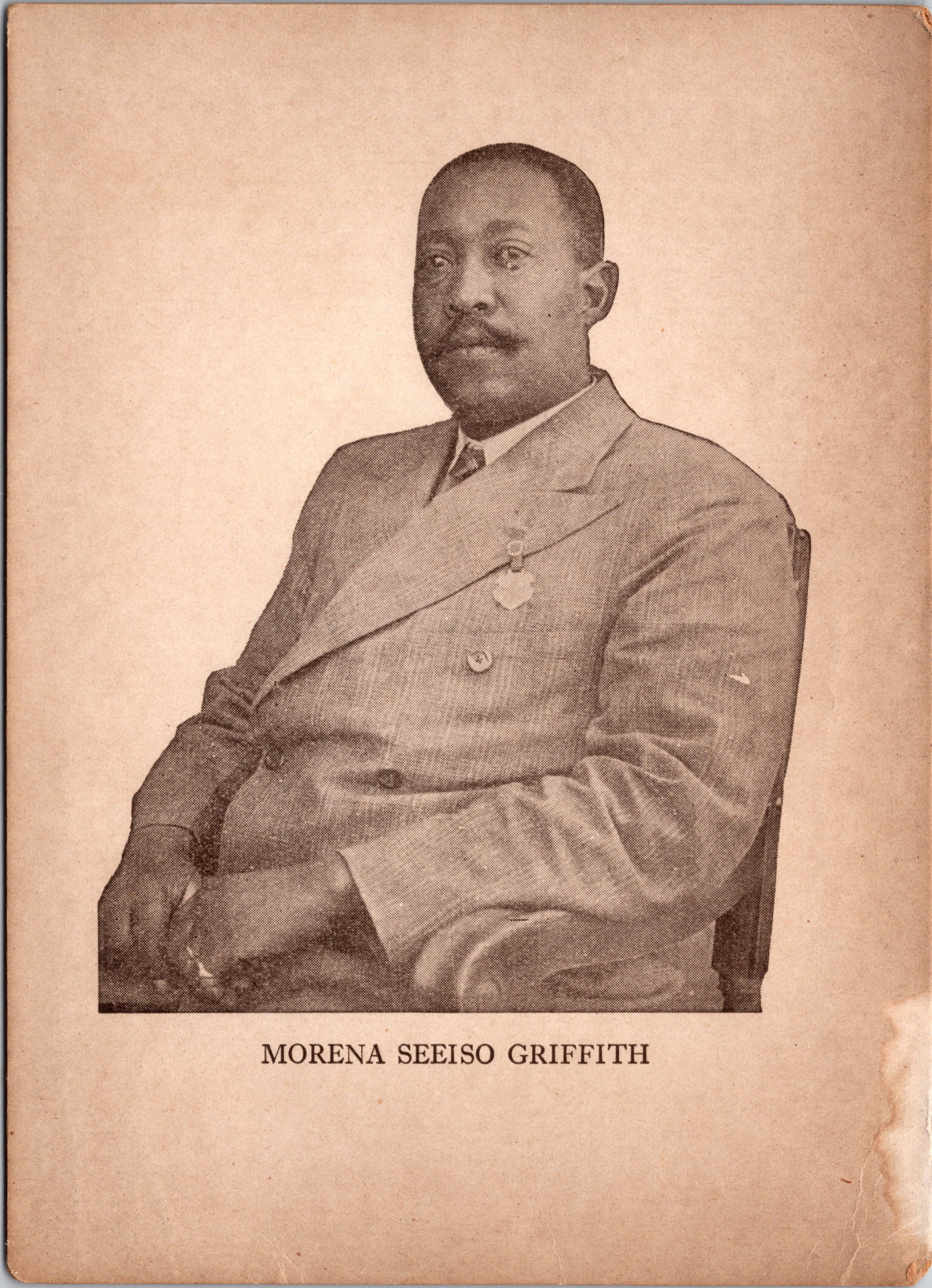 Morena Seeiso Griffith Photocard not Postcard unused 1940s? | Topics ...