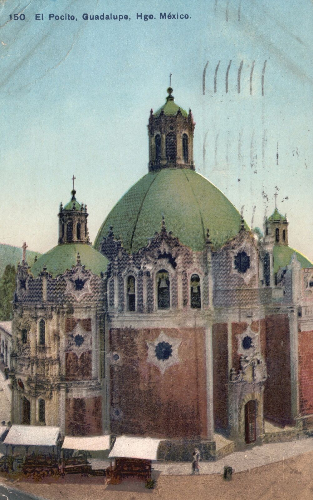 Vintage Postcard 1929 El Pocito Guadalupe Hge. Castle Building Mexico ...