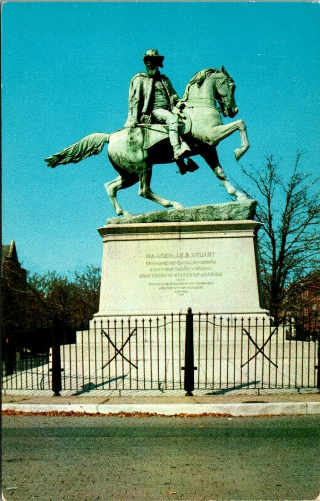 Richmond Virginia VA JEB Stuart Monument Postcard | United States ...