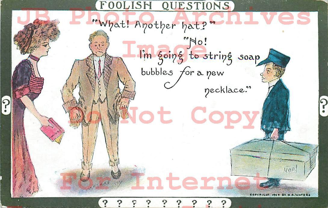 Cobb Shinn, H.A. Waters, Foolish Questions, What Another Hat? | Europe ...