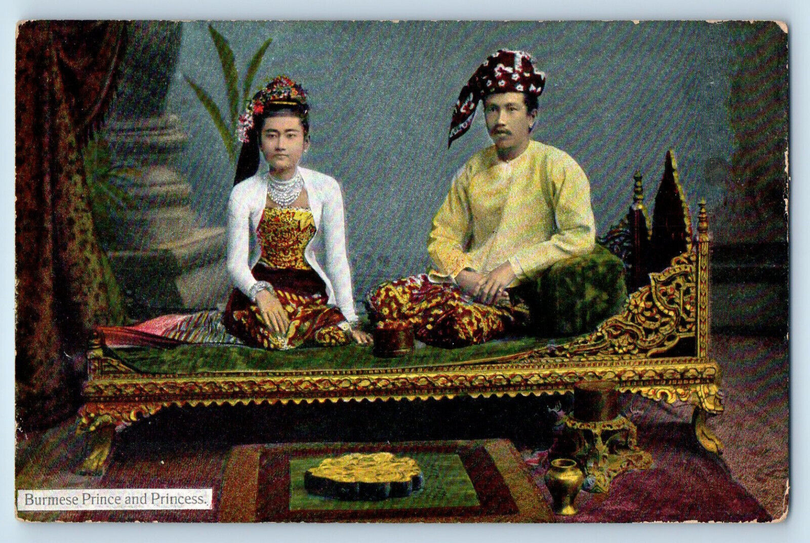 Burma (Myanmar) Postcard Burmese Prince and Princess c1910 Posted ...