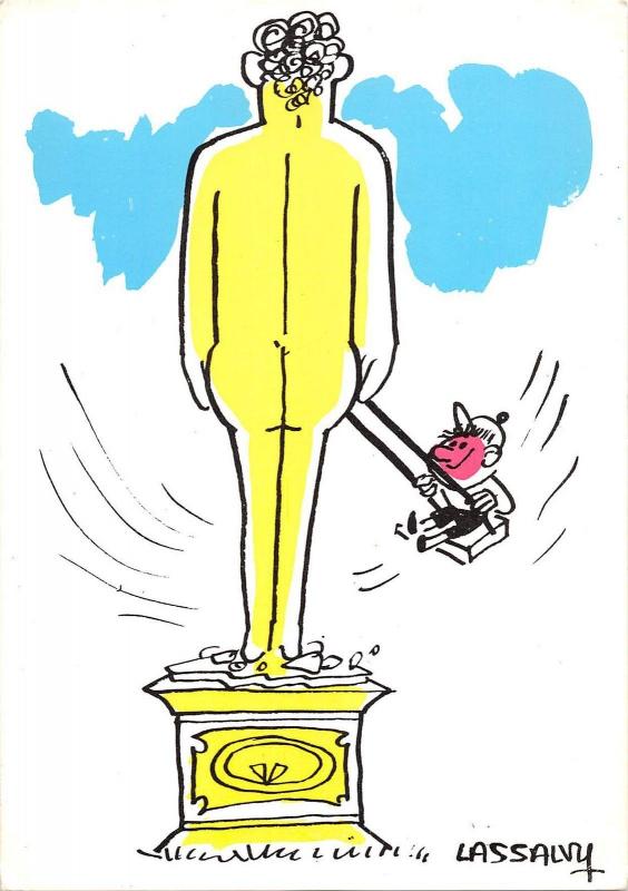 B98944 lassalvy postcard statue comics seaside humor | Topics ...