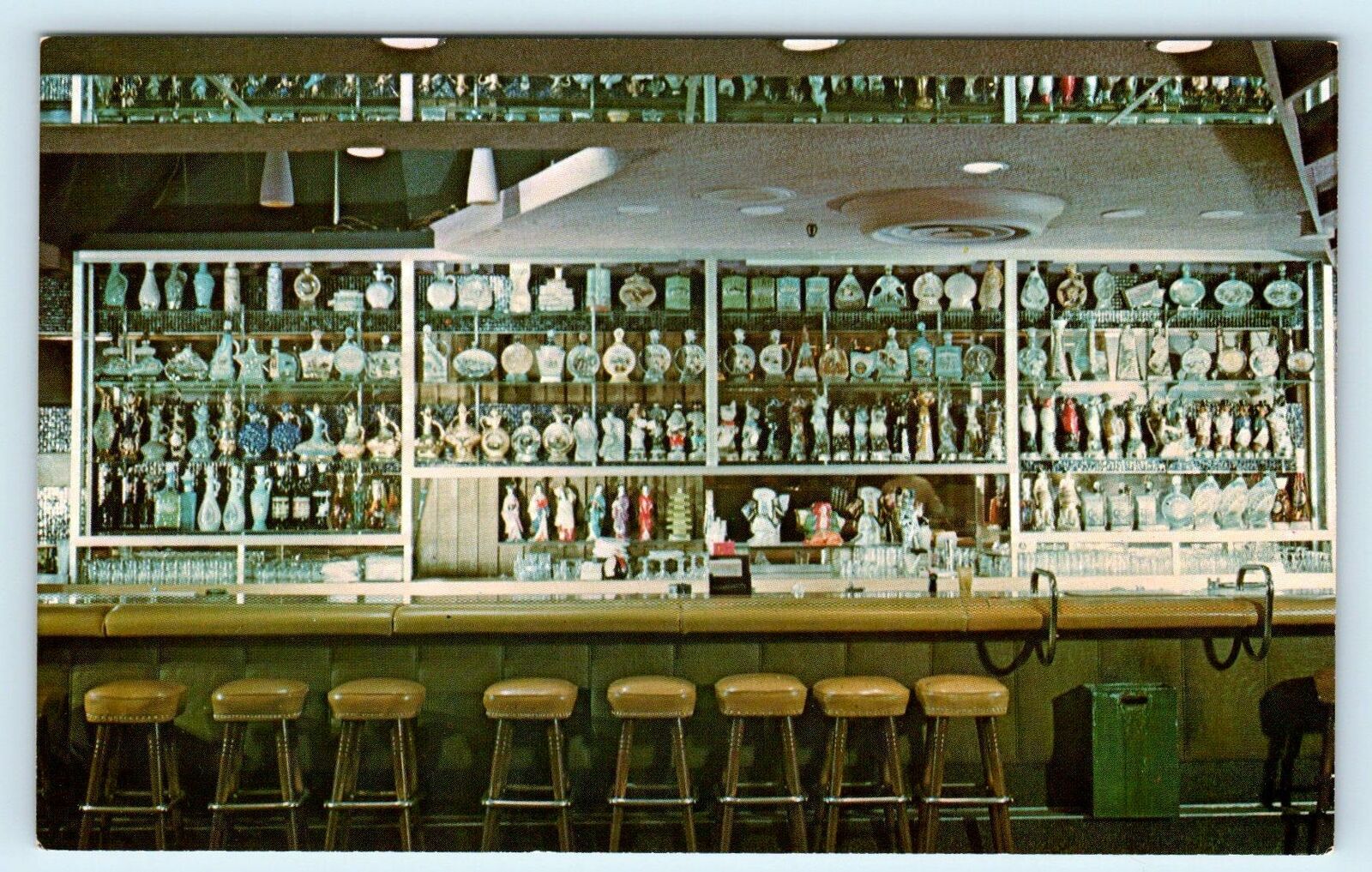 RENO, NV Nevada ~ HORSESHOE CLUB Bar JIM BEAM BOTTLE Collection c1960s ...