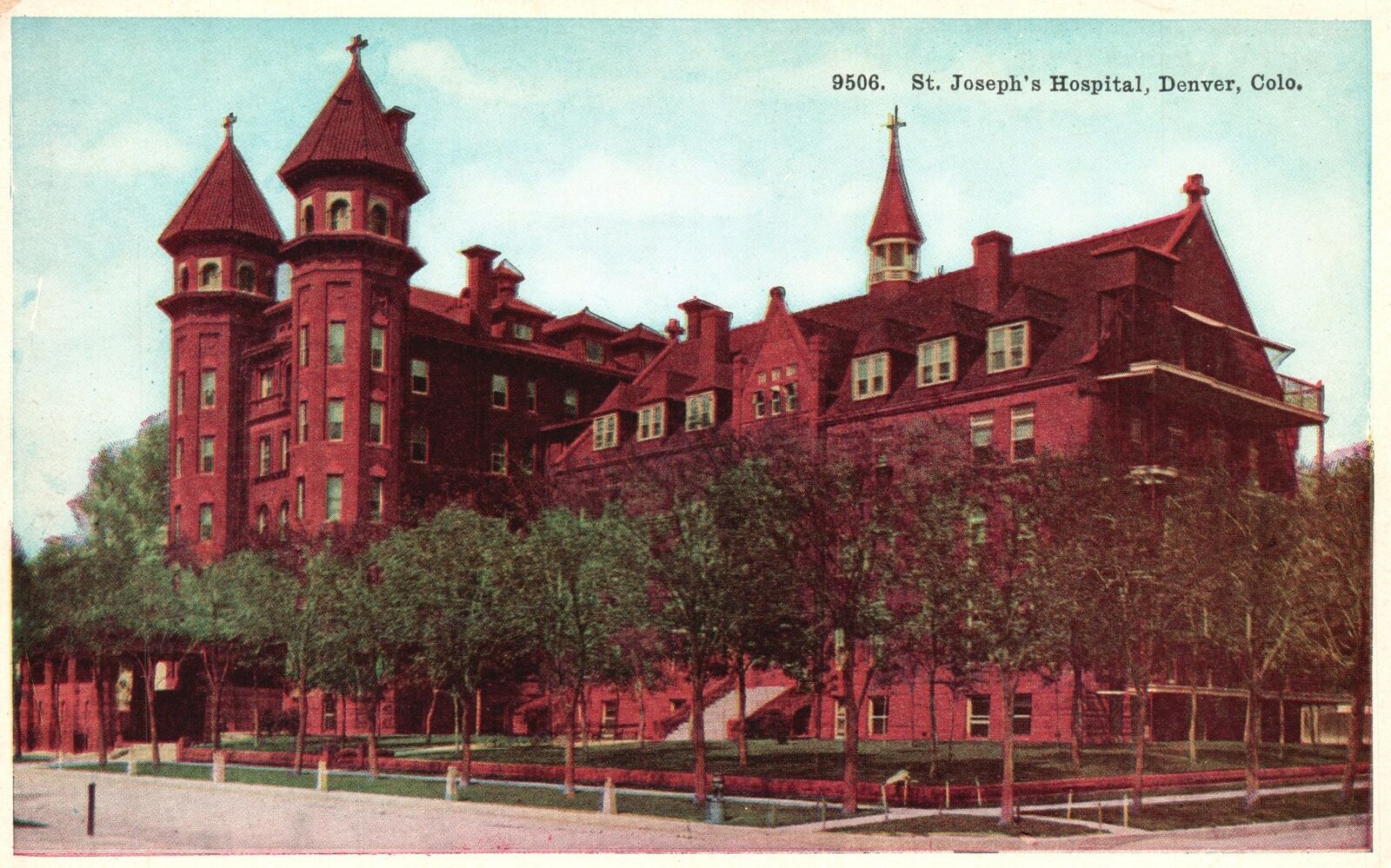 Vintage Postcard 1920's Saint Joseph's Hospital Building Denver ...