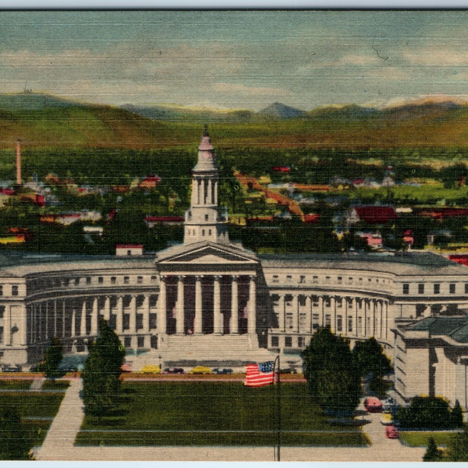1951 Denver, CO City County Government Civil Building from Capitol Dome ...