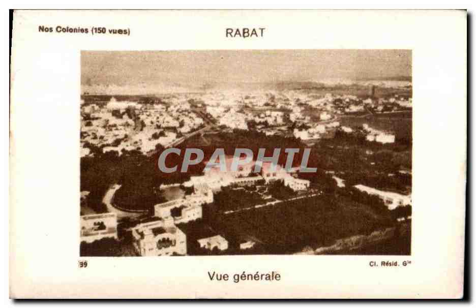 Old Postcard Rabat Morocco General view | Africa - Morocco - Rabat ...