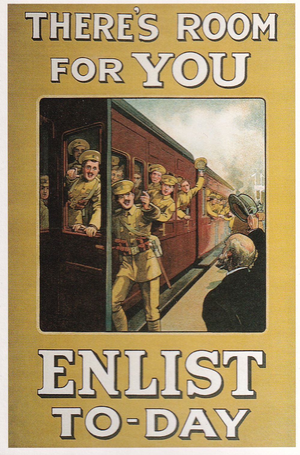 There's Room For You Enlist Today WW1 Train Army Poster Postcard ...
