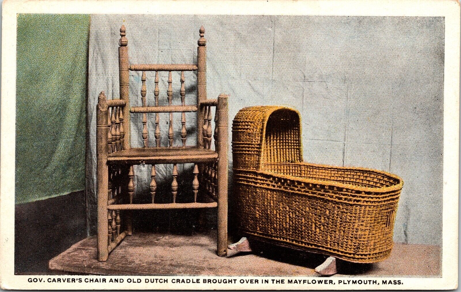 Governor Carver Chair Old Dutch Cradle Mayflower Plymouth Mass Ma ...