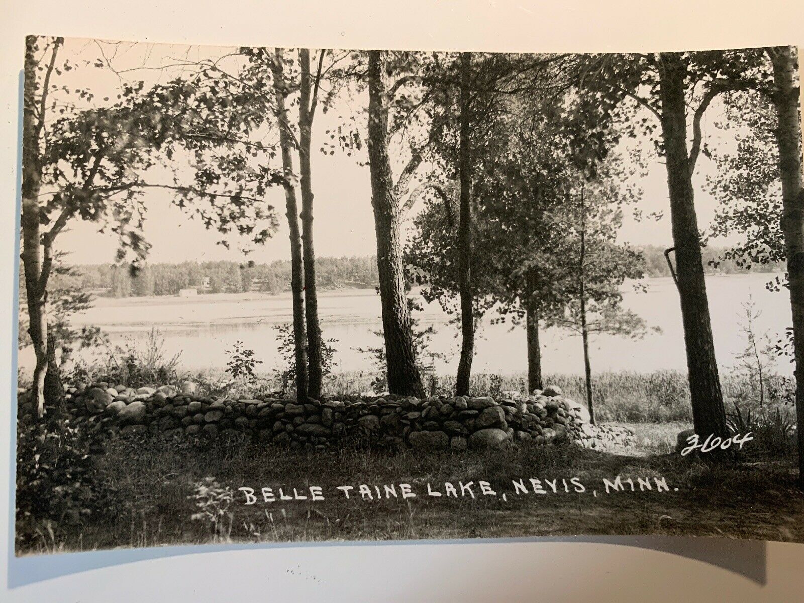 Vintage 1950s Bele Taine Lake Nevis Minnesota A. Pearson RPPC Postcard ...