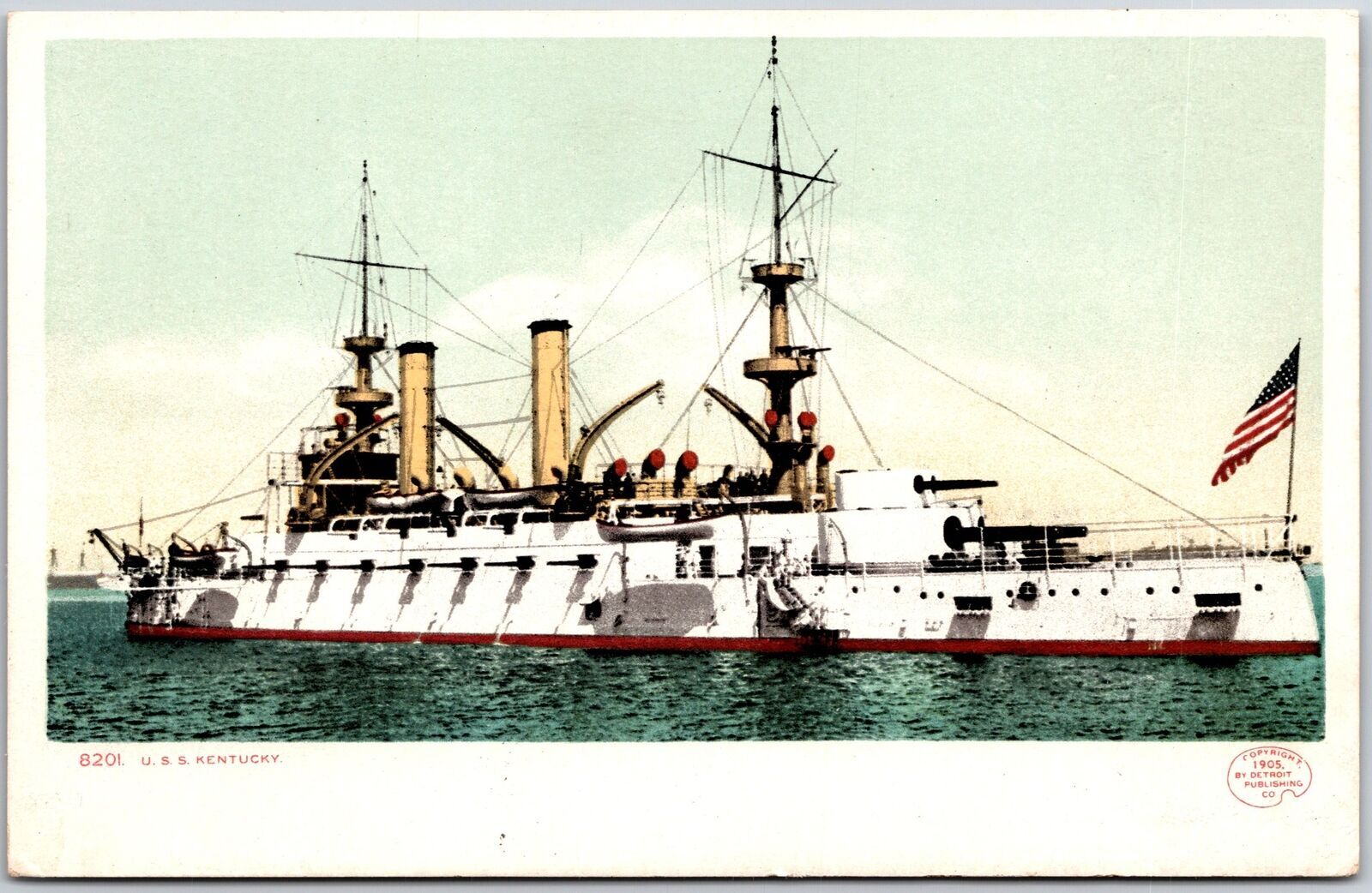 USS Kentucky Boat Fishing Fleet Ocean Transportation Postcard | Europe ...