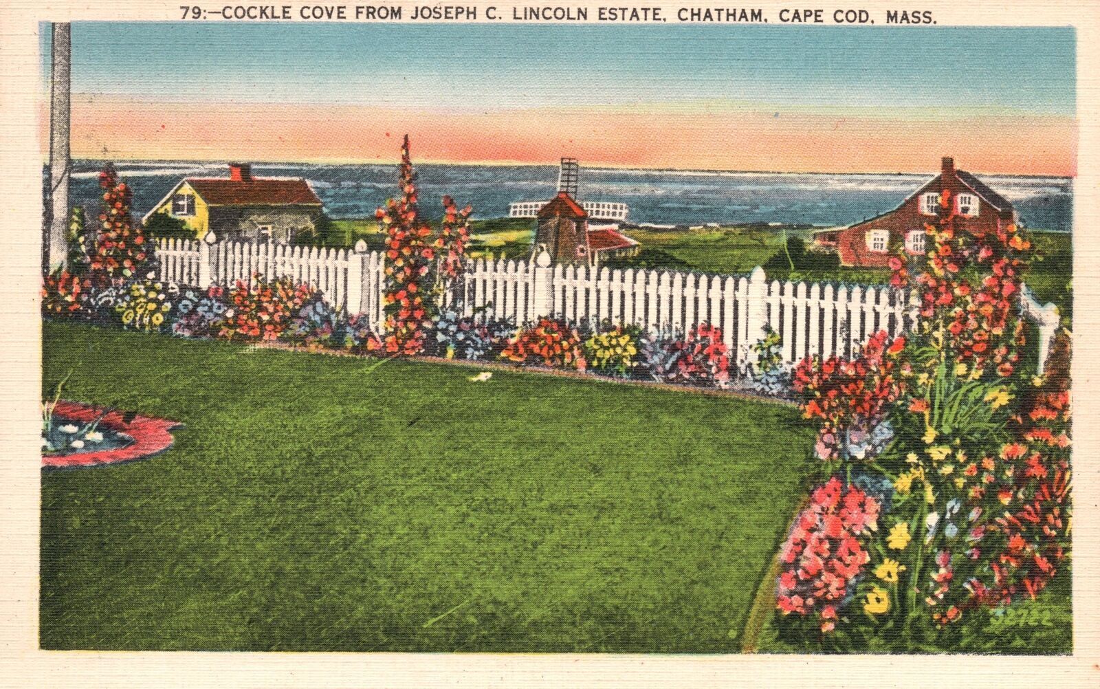 Vintage Postcard Cockle Cove From Joseph C. Lincoln Estate Chatham Cape ...