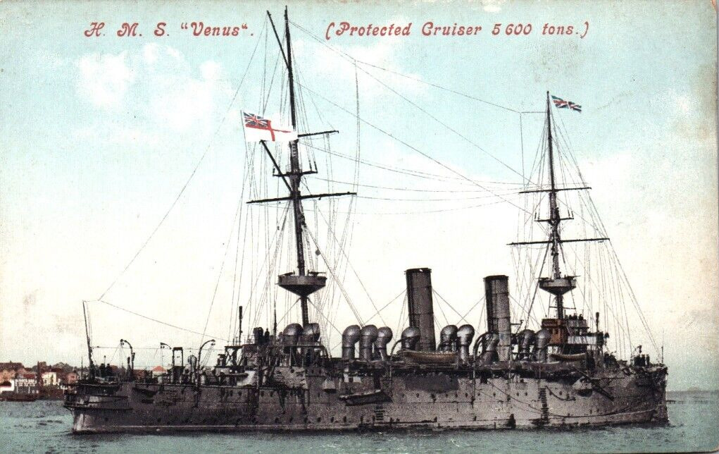 Postcard British Royal Navy HMS Venus Protected Cruiser | Other ...