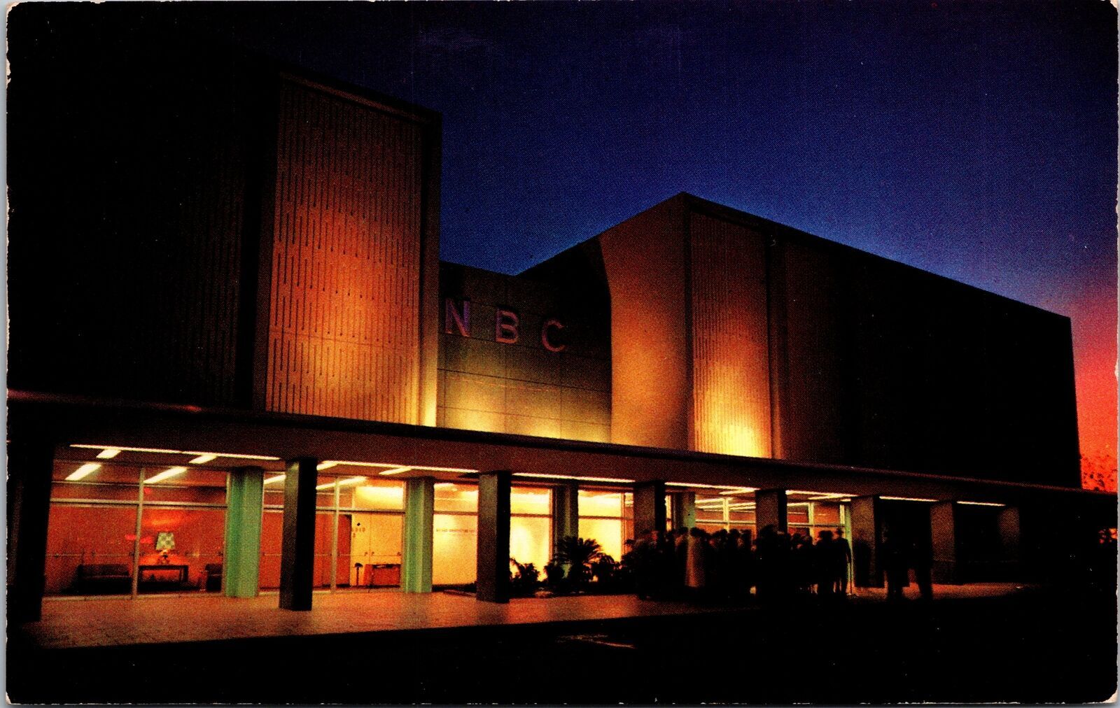 Vintage Postcard the NBC Color Television Studios at Burbank California ...