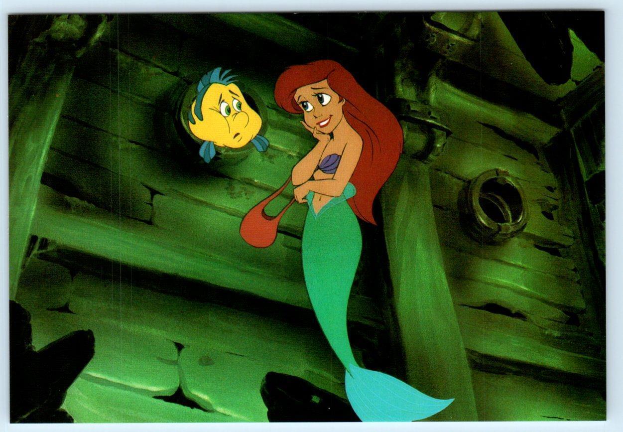 2 Modern Postcards THE LITTLE MERMAID Disney Characters ARIEL ...