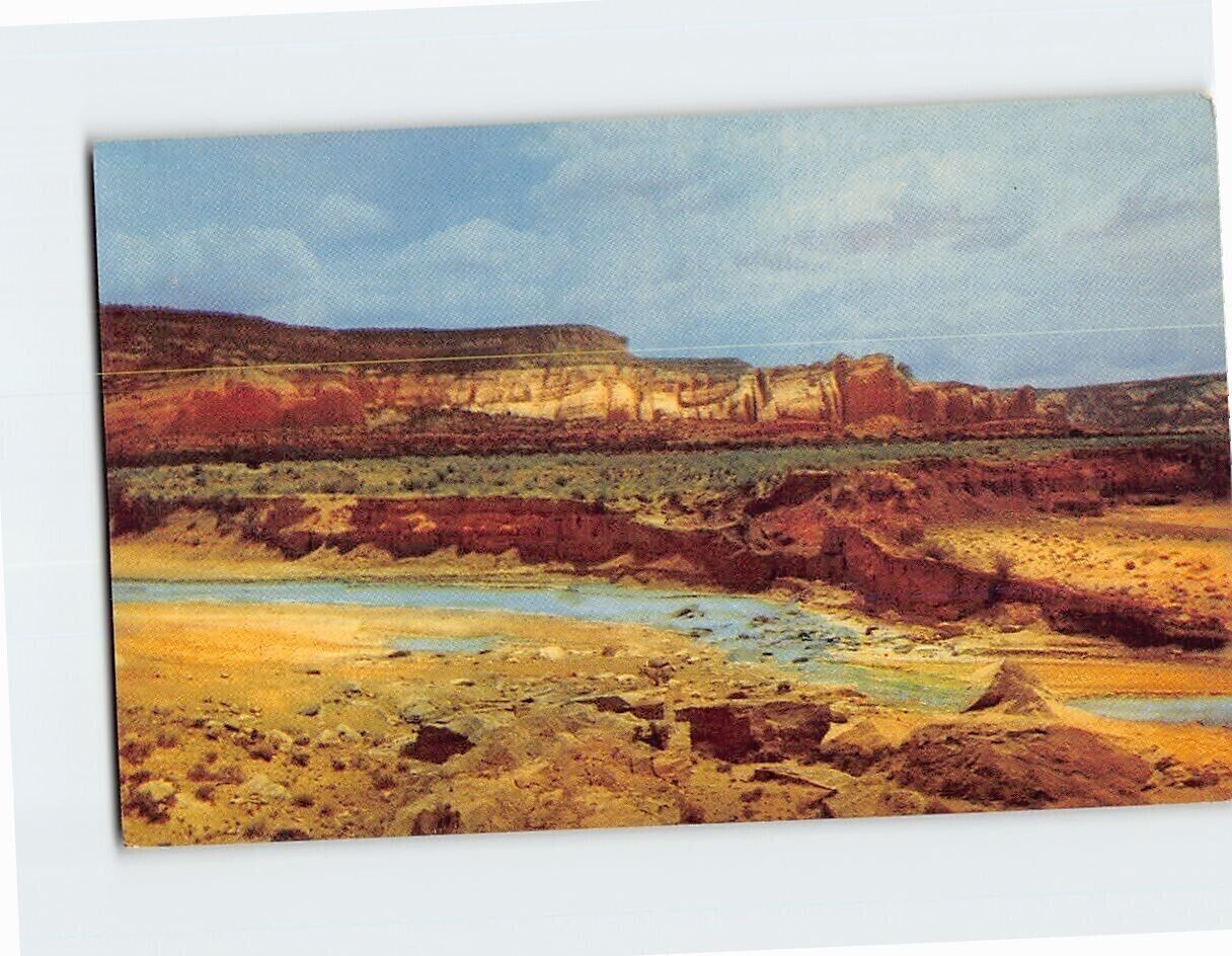 Postcard Desert Red Rocks on Route 66 near Arizona-New Mexico State ...