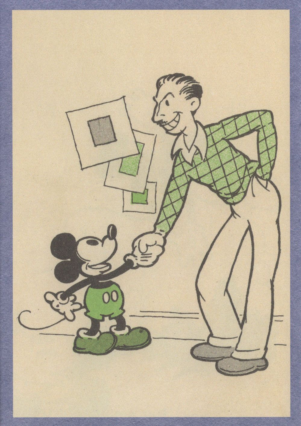 Mickey Mouse 1930 Book Illustration Walt Disney Postcard | Topics ...
