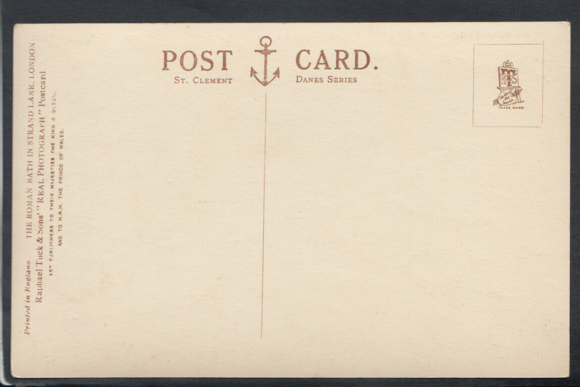 London Postcard - The Roman Bath in Strand Lane - 2nd Century RS12668 ...