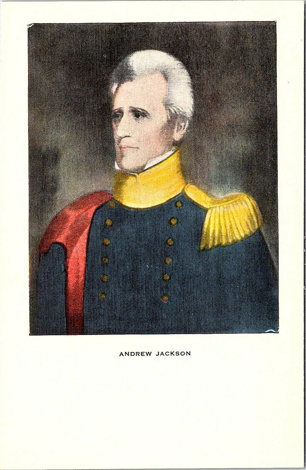 Postcard~Andrew Jackson~Military Portrait~Ralph E.W. Earl~A42 | United ...