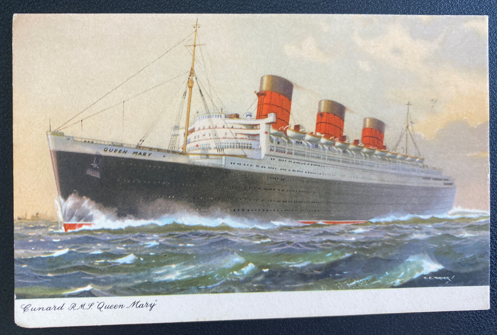 Mint England Color Picture Postcard Cunard RMS Queen Mary | Europe ...