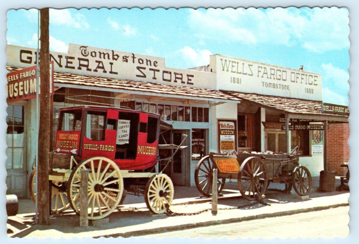 3 Postcards TOMBSTONE, Arizona AZ ~ ALLEN STREET Scenes & GENERAL STORE ...