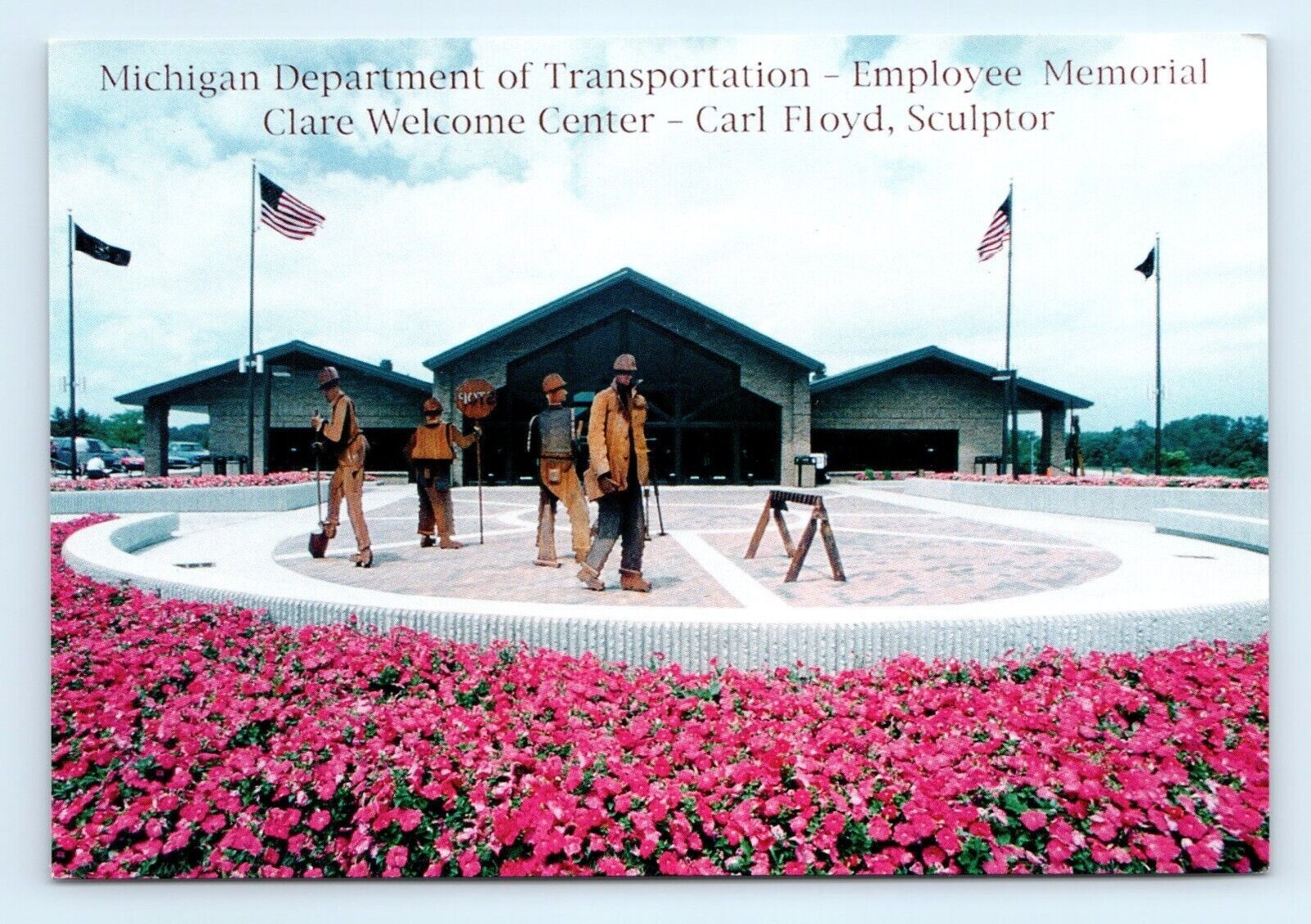 Employee Memorial Clare Welcome Center Dept Transportation MI Postcard ...