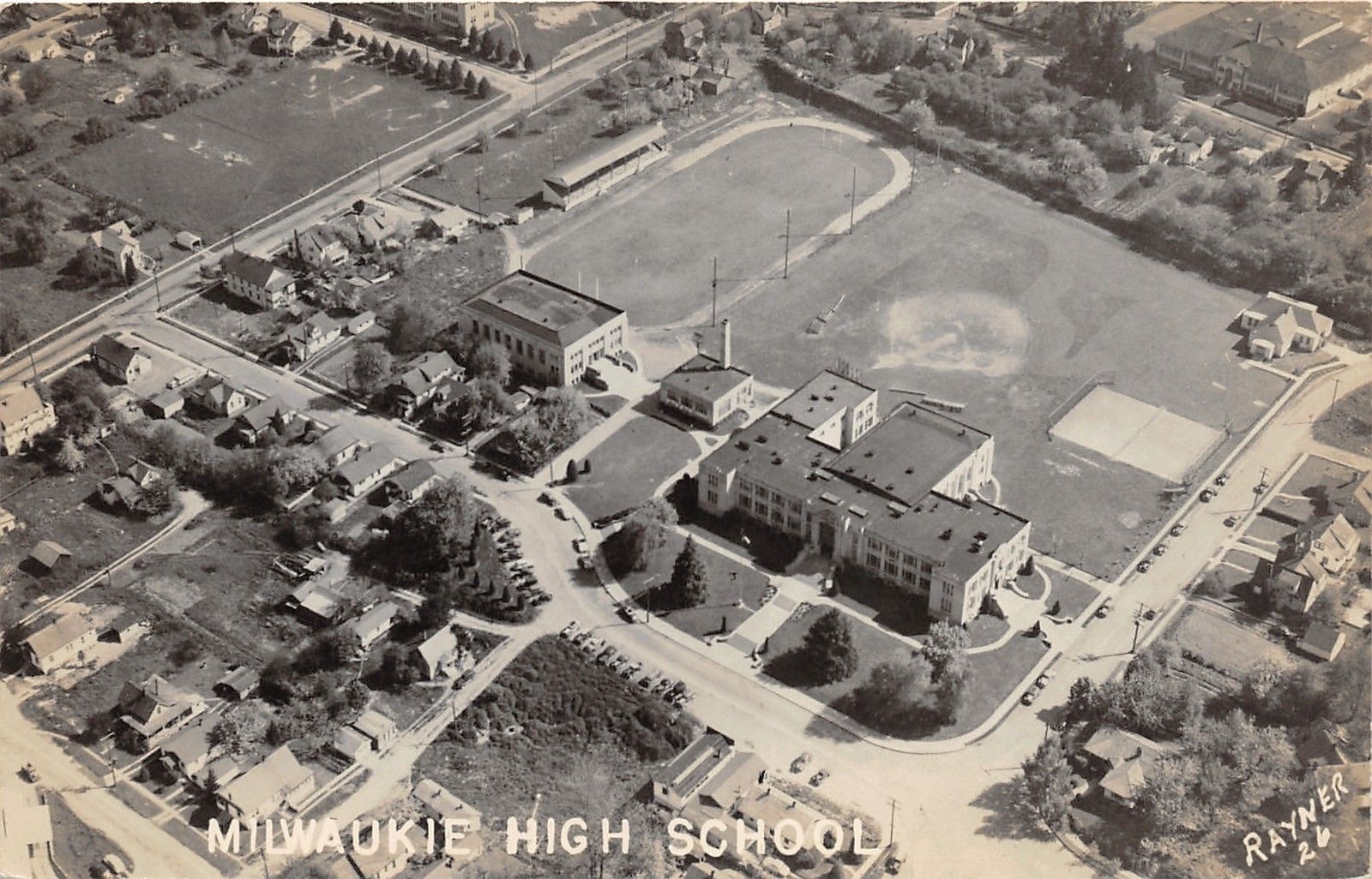 Milwaukee Wisconsin High School Bird's Eye View~Track & Field~Houses ...