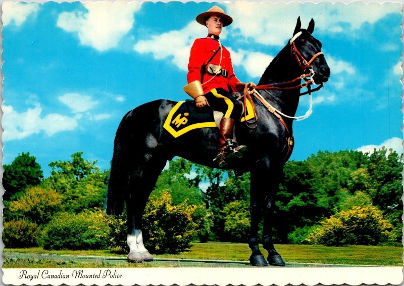 Continental Size Postcard Royal Canadian Mounted Police Force Formed ...